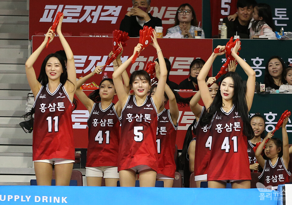[KBL] 역전 3점슛에 난리난 안양KGC 치어리더