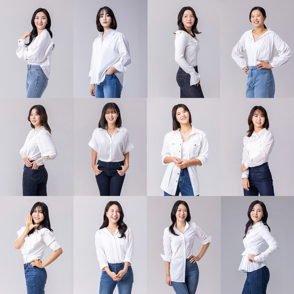 2024년 KLPGA 홍보모델 화보 공개.. 이예원,박현경,방신실,김민별,황유민 등 12명 참가