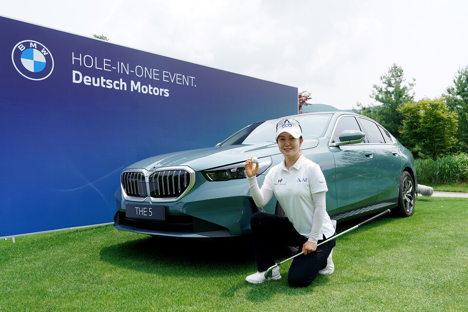 [KLPGA] 이승연, '하이원리조트 여자오픈' 짜릿한 홀인원..부상은 'BMW 520i'