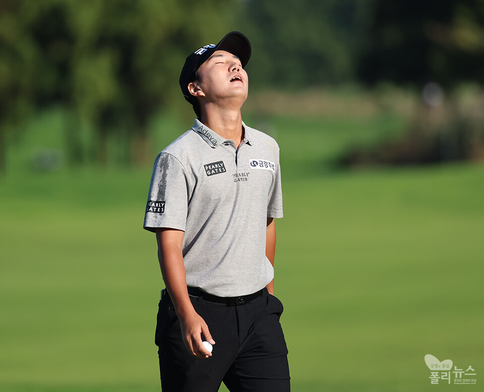 [KPGA] 옥태훈, '바운스백' 버디 잡고 안도의 한숨